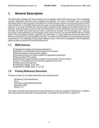 Sd sdio specsv1 | PDF