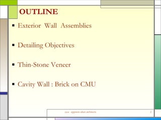 Detailing : Exterior Wall Assemblies | PPS