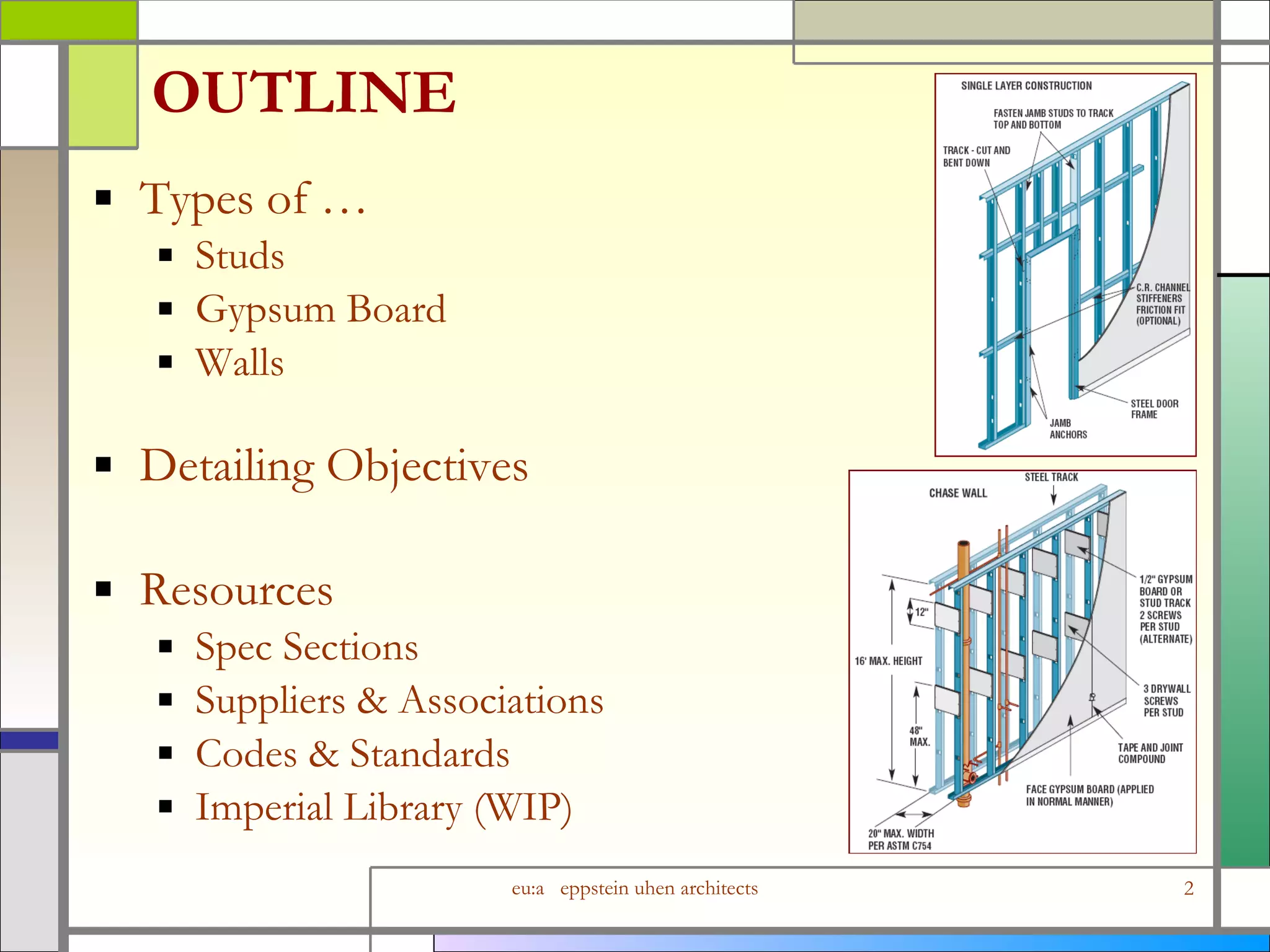 Detailing : Interior Wall Assemblies | PPS