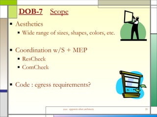Detailing : Opening Assemblies | PPT