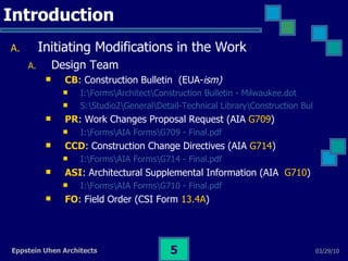 PM : Change Orders | PPS