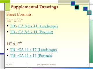 CA : Supplemental Dwgs | PPS