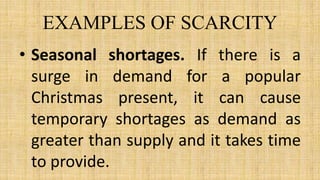 supply, demand and scarcity | PPT