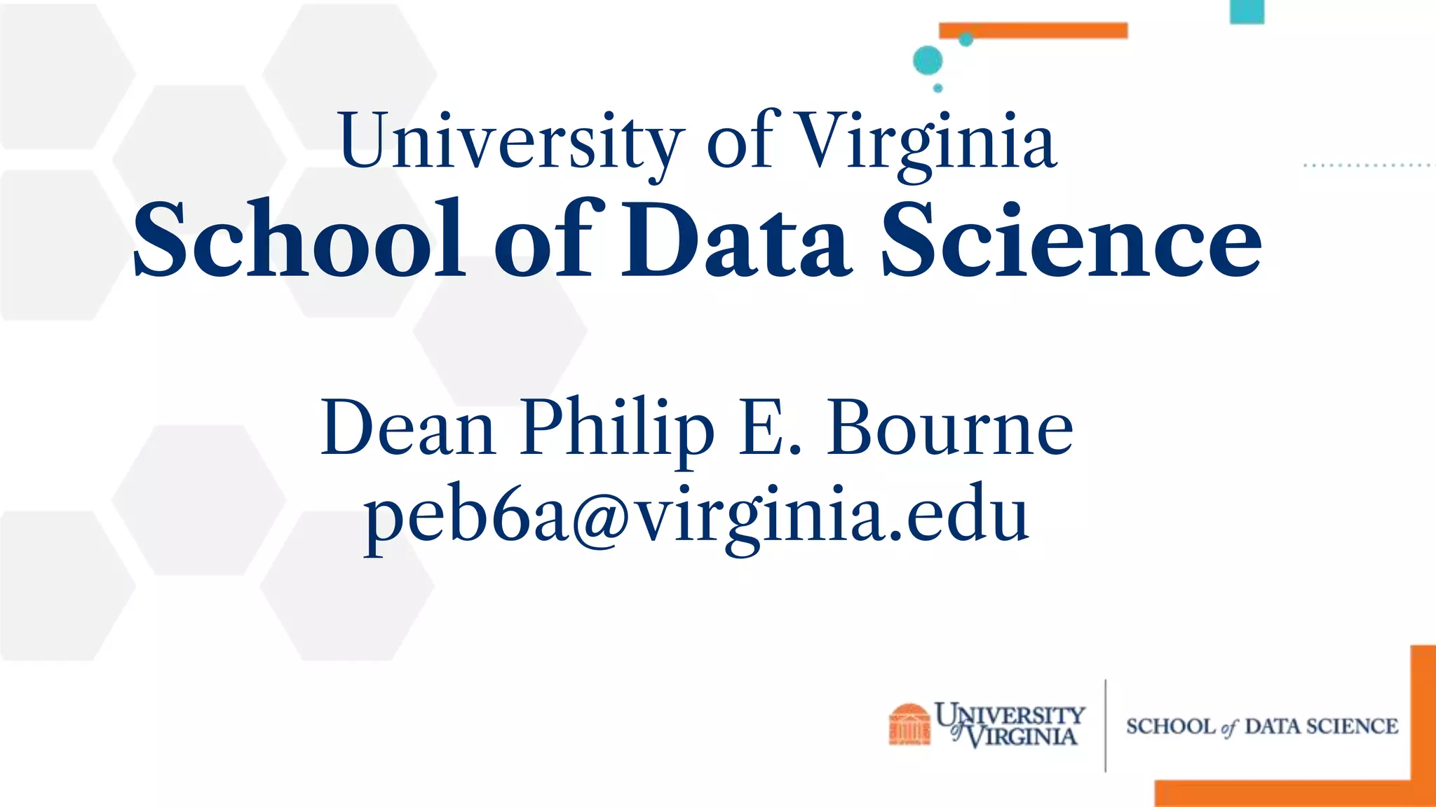 The UVA School of Data Science | PPT