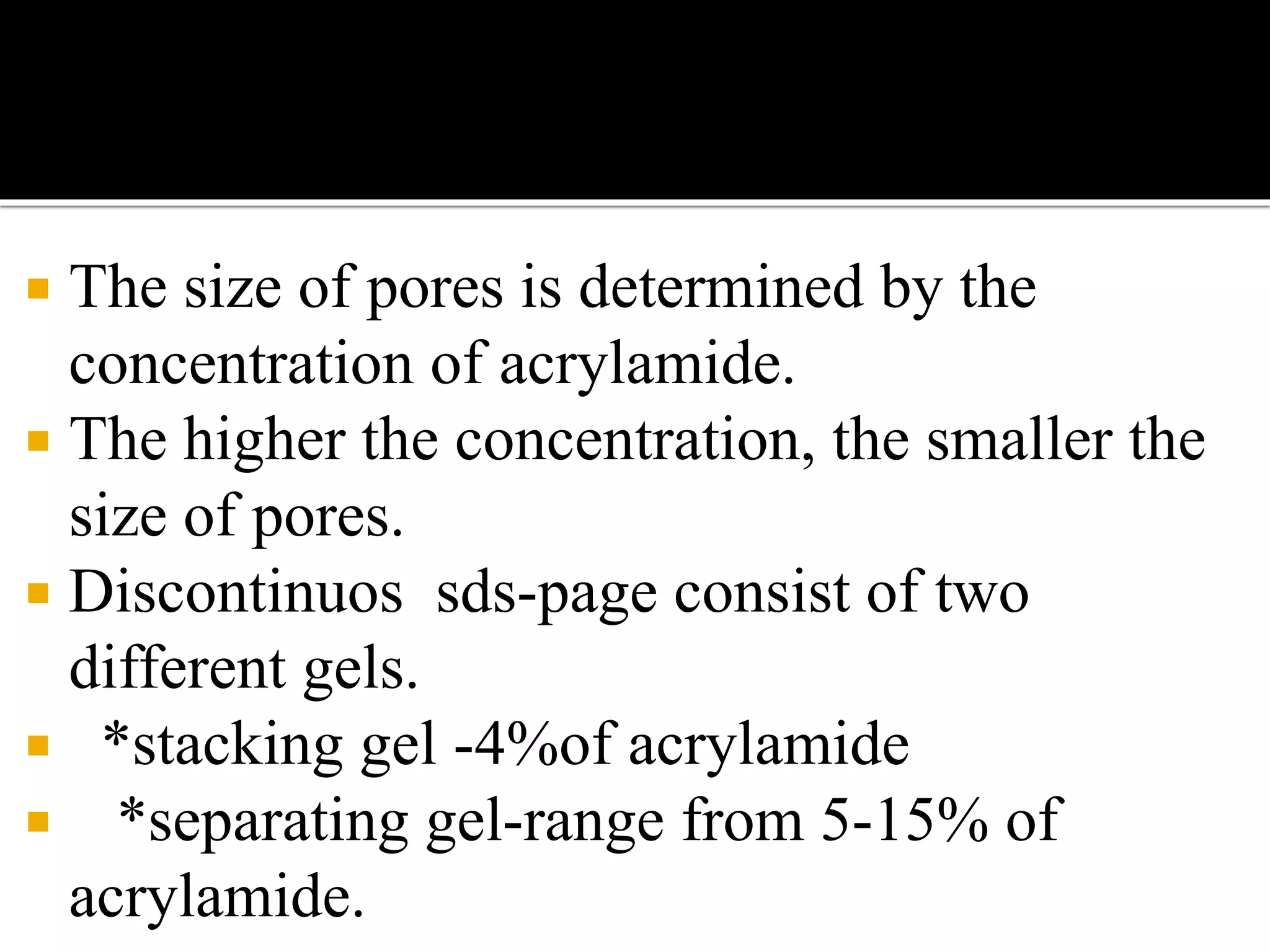 SDS- Polyacrylamide Gel Electrophoresis | PPTX