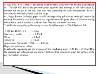 Sds poly acryl amide gel electrophoresis of proteins | PDF