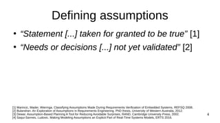 On the Role of Assumptions in Engineering Smart Systems | PPT