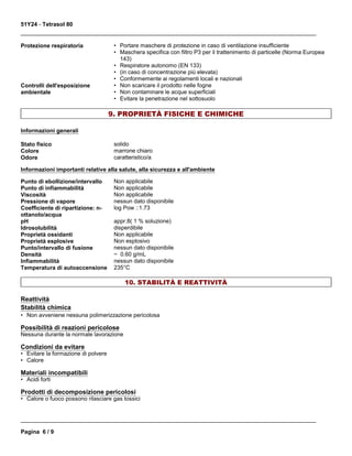 Sds tetrasol 80 it | PDF