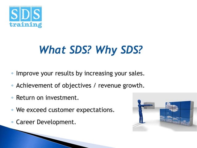 SDS training Training, recruitment and consultancy | PPT