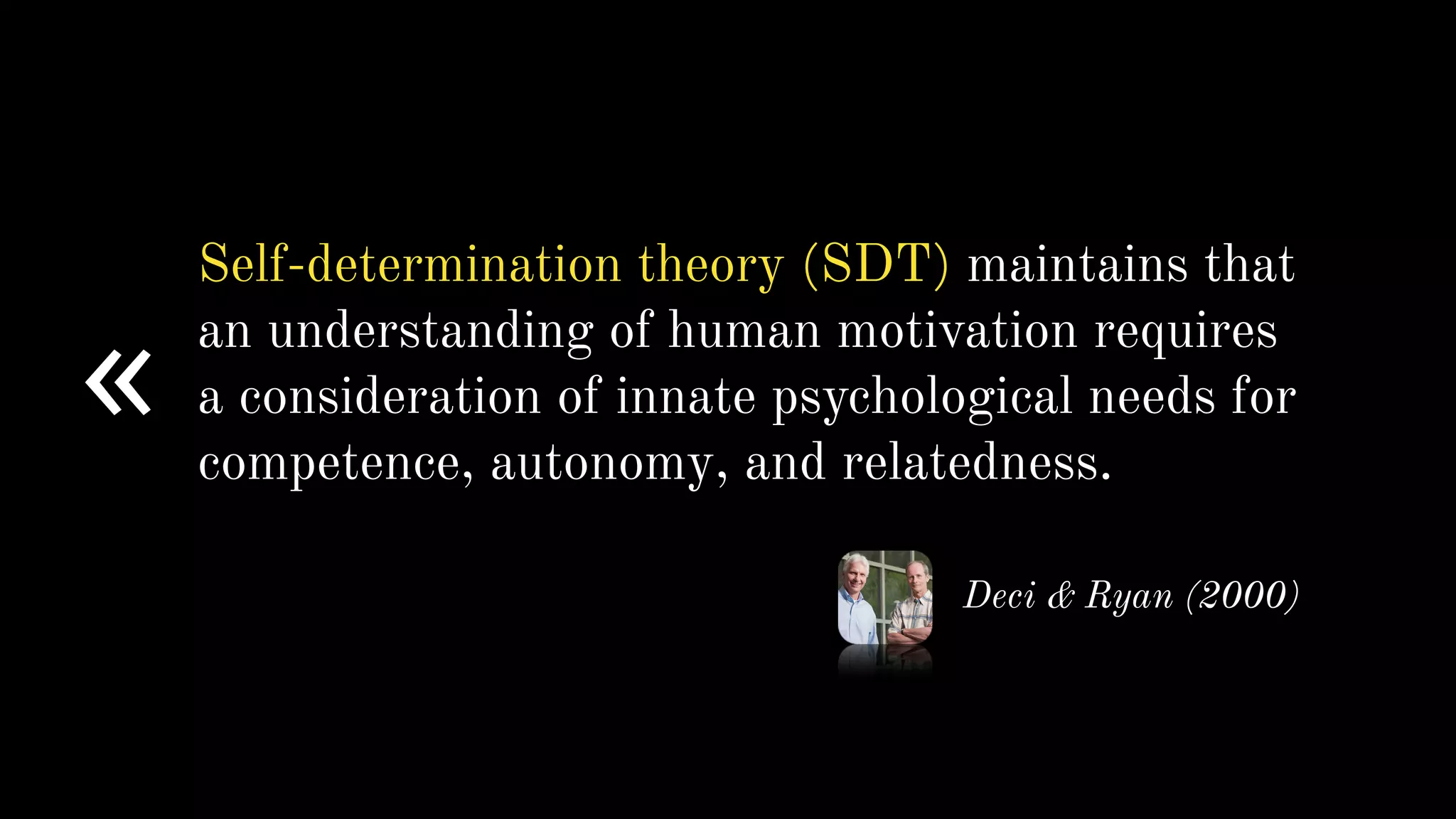 An overview of the self-determination theory in psychology | PPT