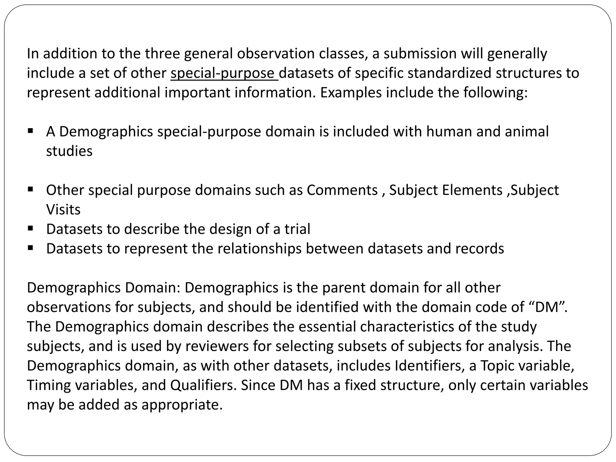 SDTM (Study Data Tabulation Model) | PPTX