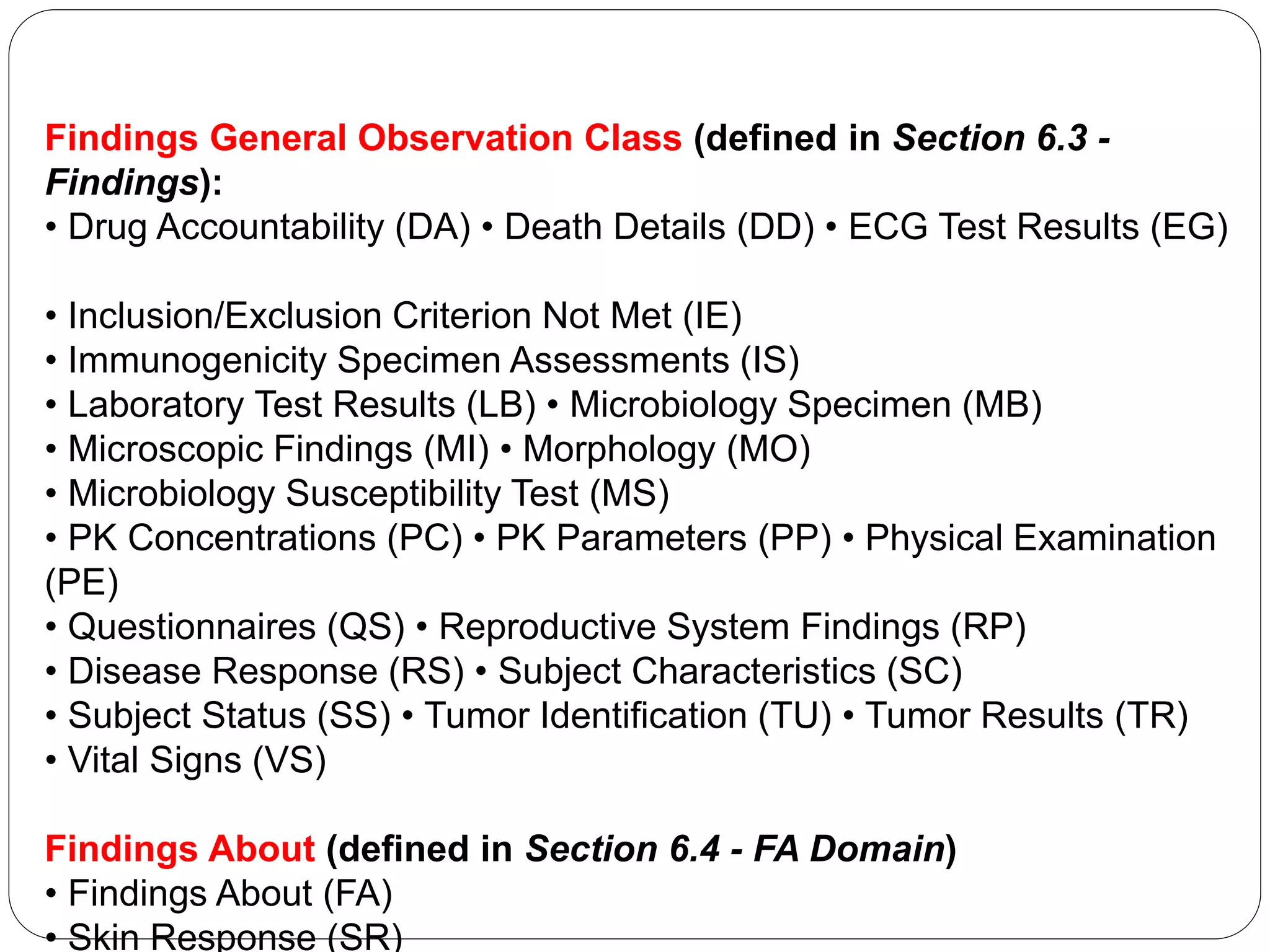 SDTM (Study Data Tabulation Model) | PPTX