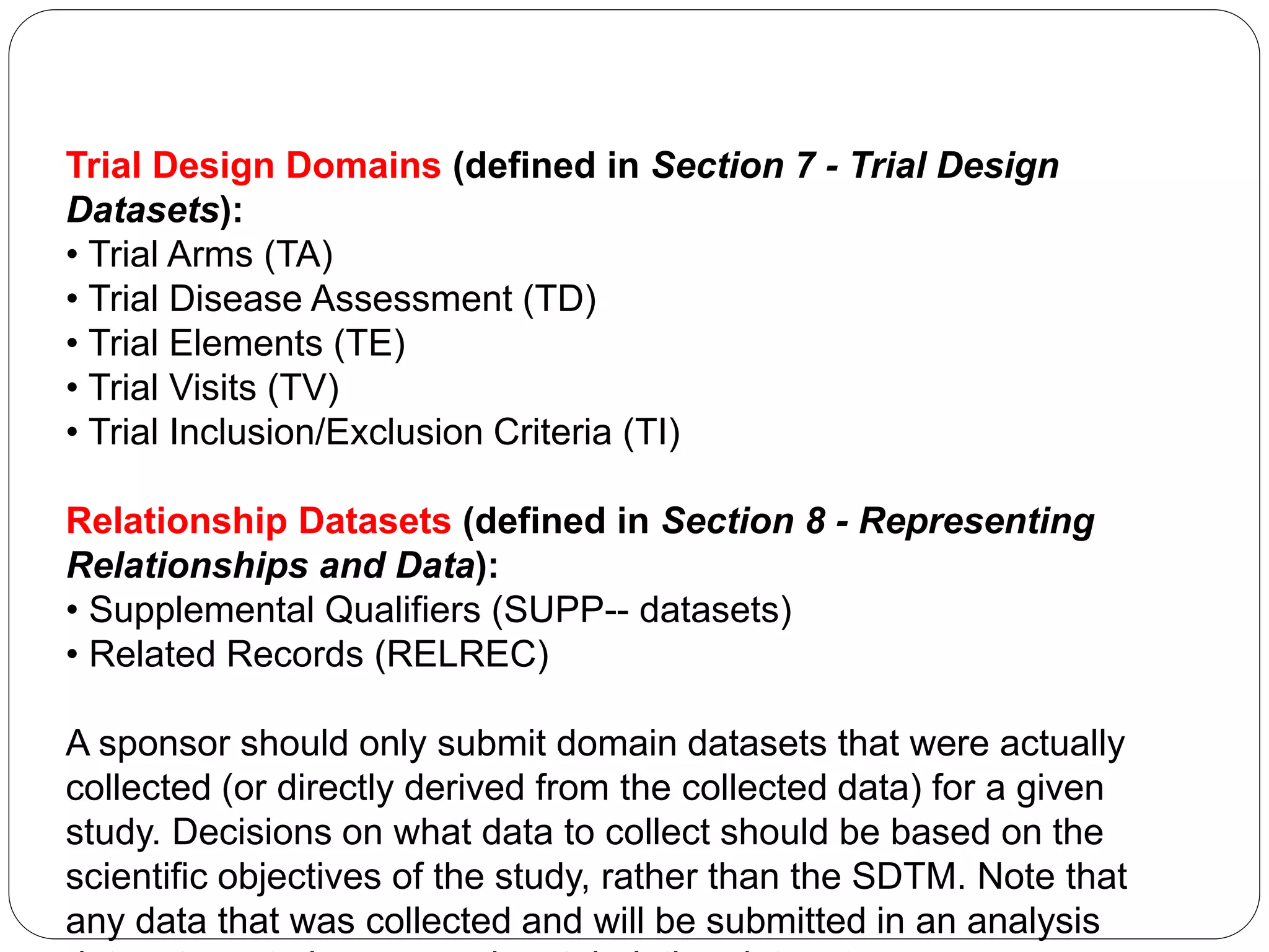 SDTM (Study Data Tabulation Model) | PPTX