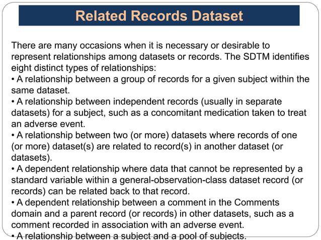 SDTM (Study Data Tabulation Model) | PPTX
