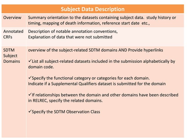 SDTM (Study Data Tabulation Model) | PPTX