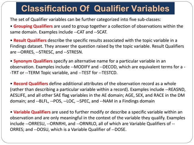 SDTM (Study Data Tabulation Model) | PPTX