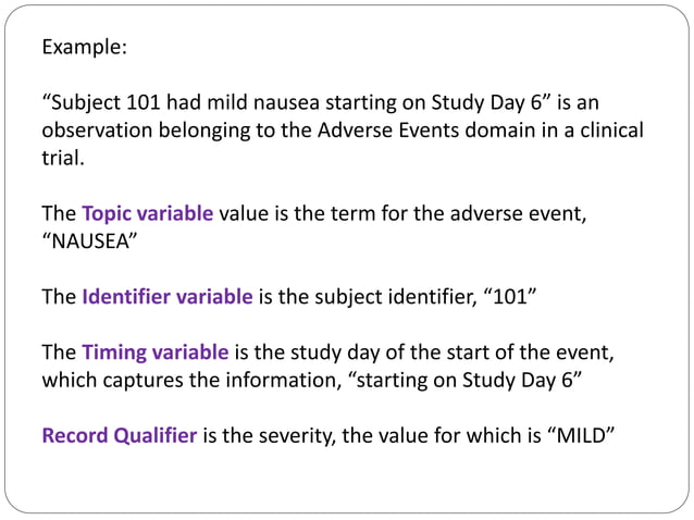 SDTM (Study Data Tabulation Model) | PPTX