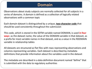 SDTM (Study Data Tabulation Model) | PPTX