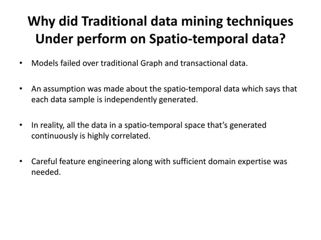 Spatio Temporal Data Mining | PPT Spatio Temporal Data Mining | PPT