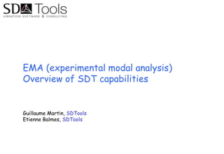 SDT experimental modal analysis capabilities | PPTX