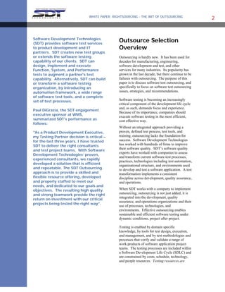 SDT STRW Rightsourcing White Paper | PDF