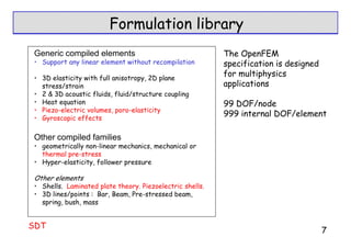 Structural Dynamics Toolbox and OpenFEM, a technical overview | PDF