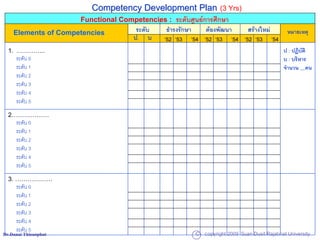 SDU Competency Model 2009 | PDF