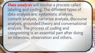 Analyzing Qualitative Data PR1 | PPTX