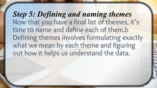 Analyzing Qualitative Data PR1 | PPTX