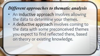 Analyzing Qualitative Data PR1 | PPTX