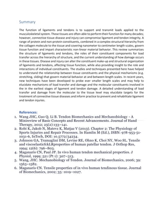 Behaviour of tendons and ligaments towards Load | PDF