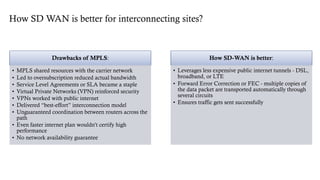 SDWAN-vs-MPLS Advantages and comparision PPT | PDF