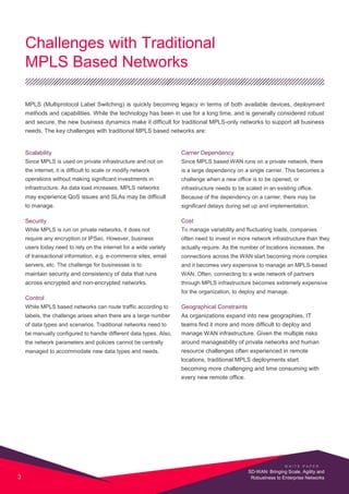 Sd wan scale agility robustness | PDF