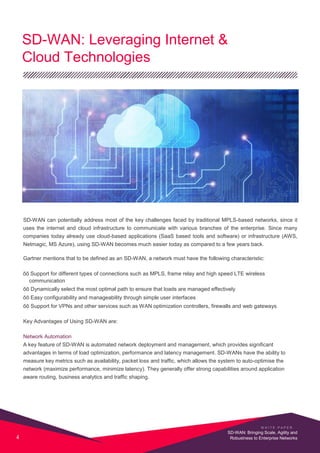 Sd wan scale agility robustness | PDF