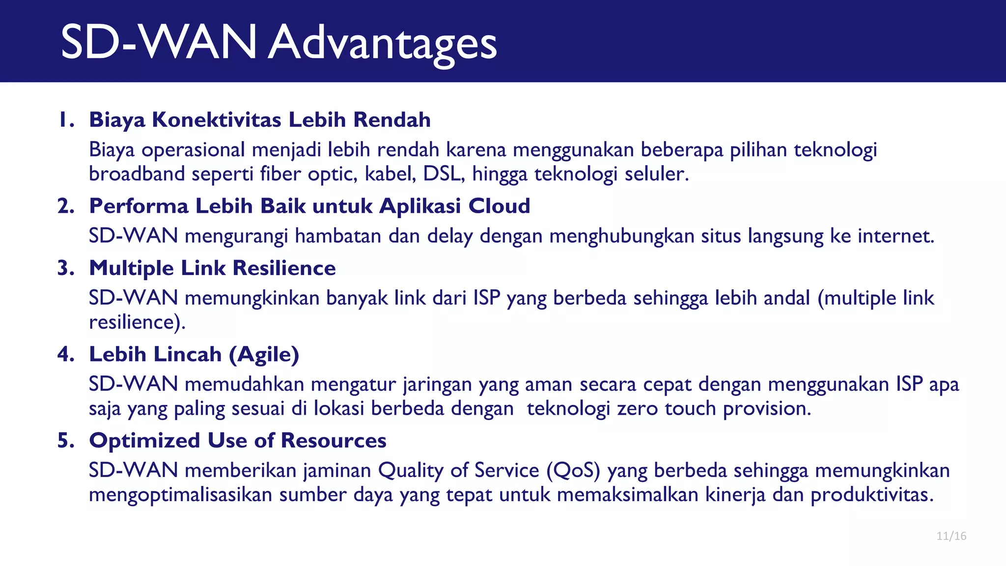 SD WAN Technology Overview | PDF