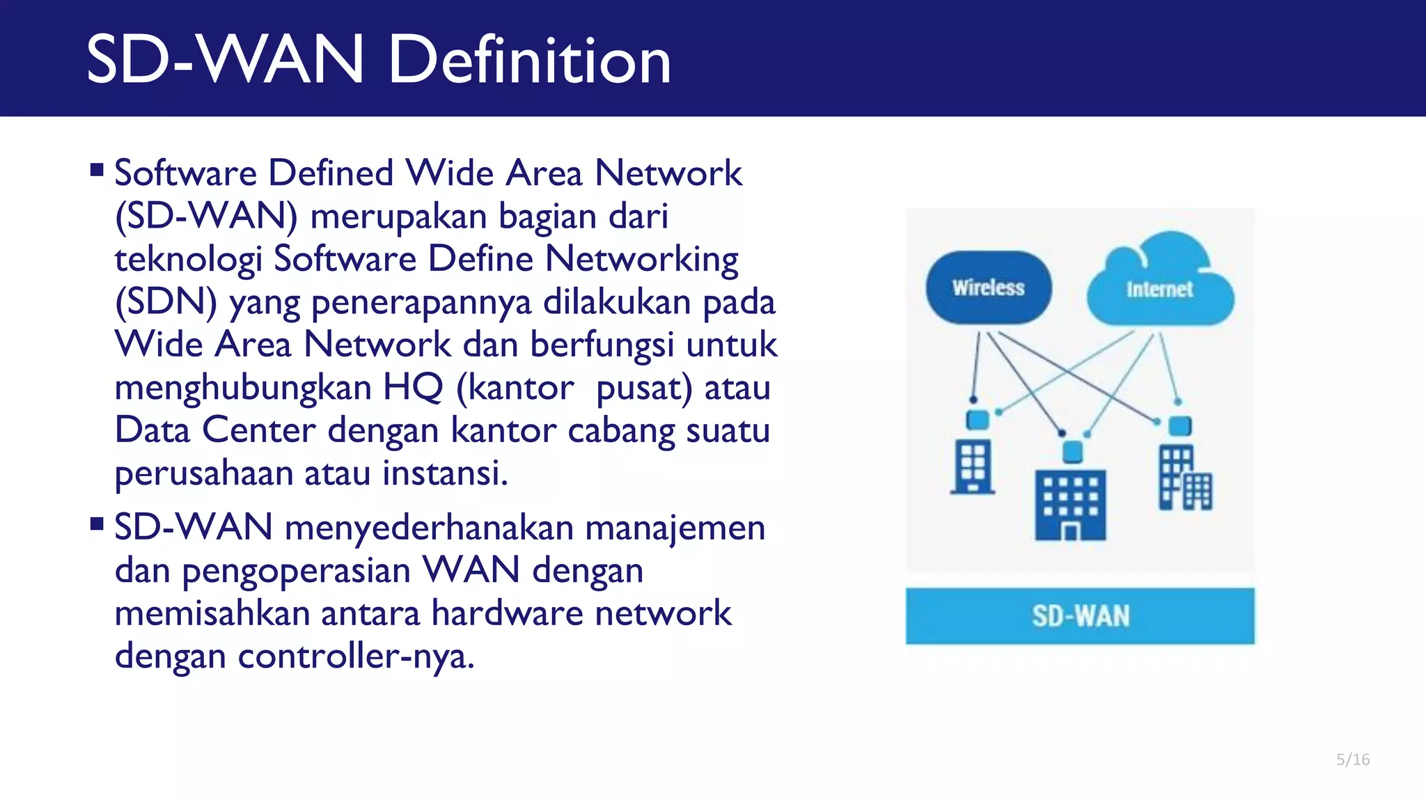 SD WAN Technology Overview | PDF