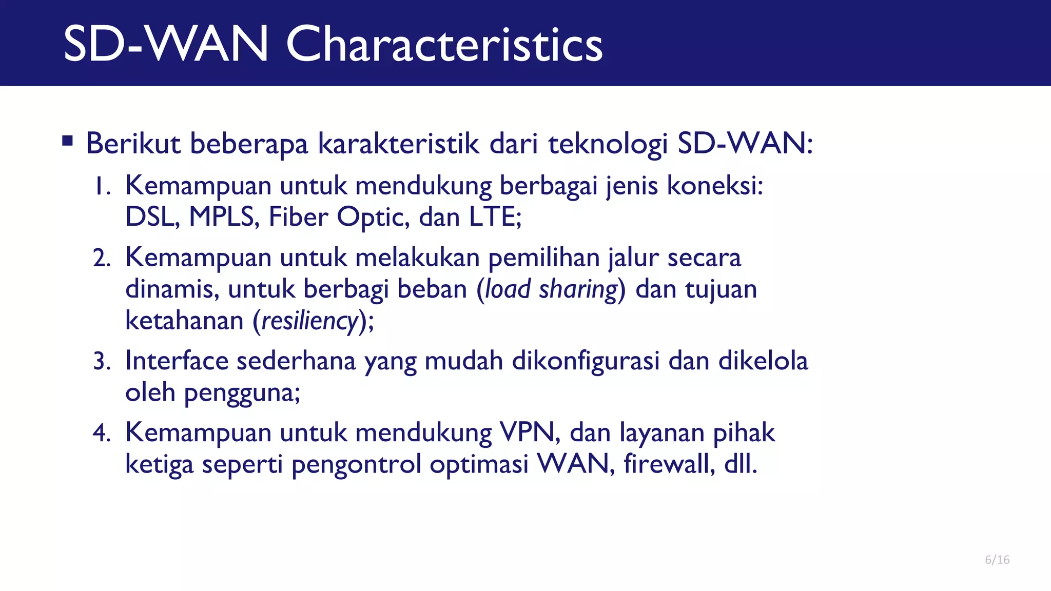 SD WAN Technology Overview | PDF