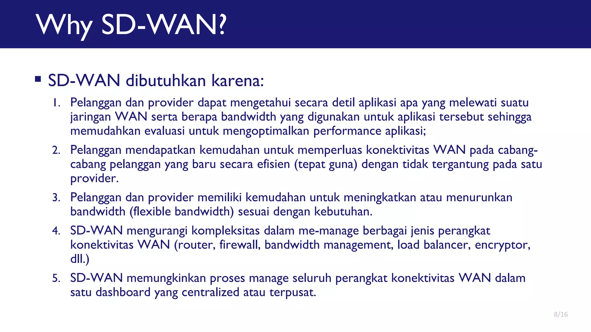SD WAN Technology Overview | PDF