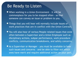 Working with Unions | PPT