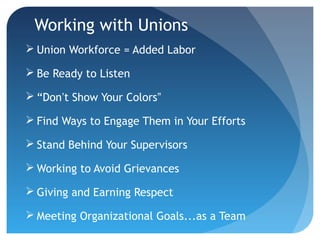 Working with Unions | PPT