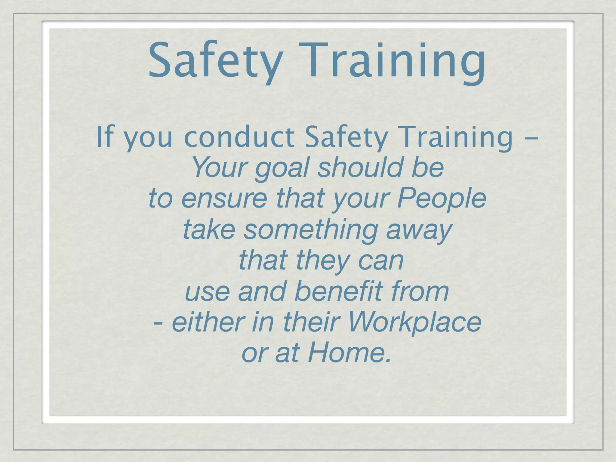 SDW Training - Supervisor Safety - Keynote Version | KEY