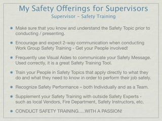 SDW Training - Supervisor Safety - Keynote Version | KEY