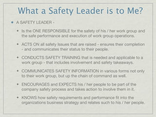 SDW Training - Supervisor Safety - Keynote Version | KEY