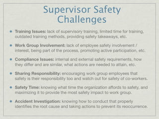 SDW Training - Supervisor Safety - Keynote Version | KEY