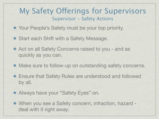 SDW Training - Supervisor Safety - Keynote Version | KEY
