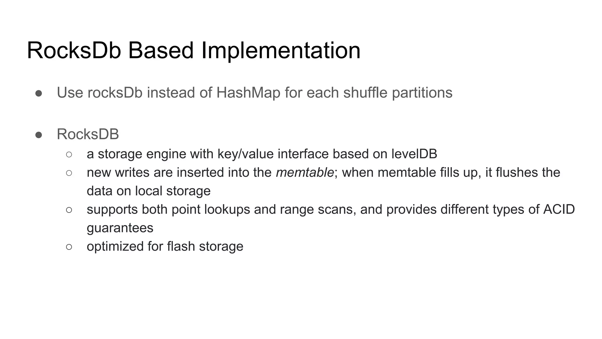 Rocks db state store in structured streaming | PPTX | Databases | Computer Software and Applications