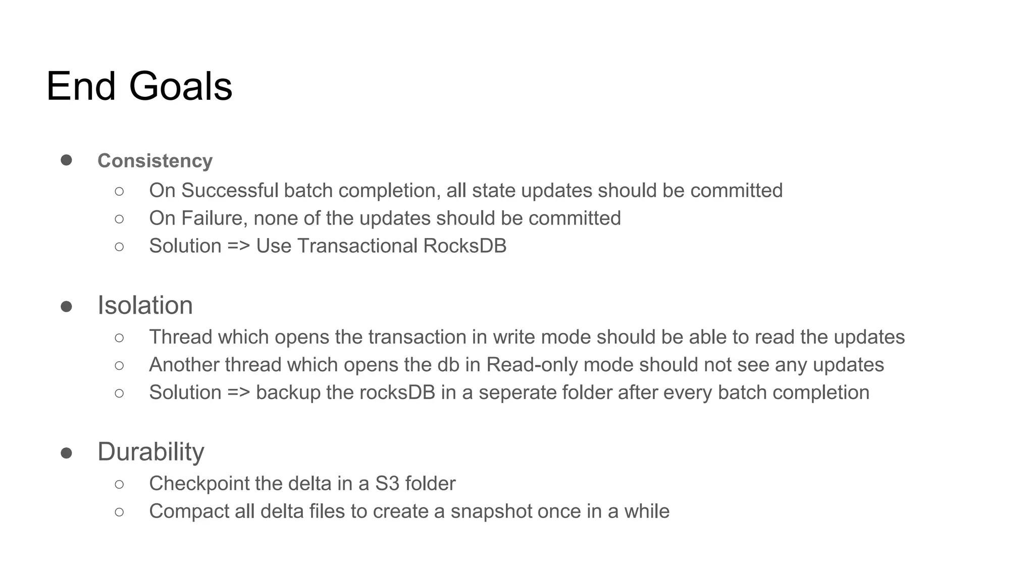 Rocks db state store in structured streaming | PPTX | Databases | Computer Software and Applications