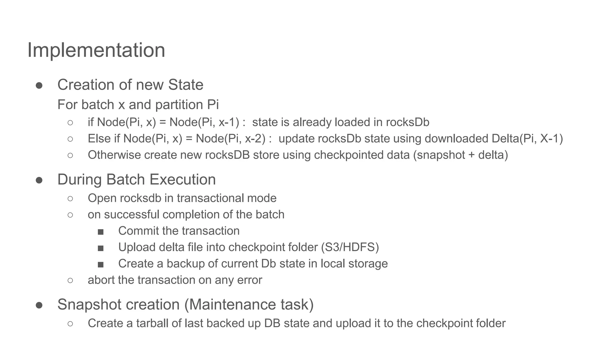 Rocks db state store in structured streaming | PPTX | Databases | Computer Software and Applications