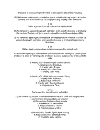 Súdy sídla a obvody | PDF