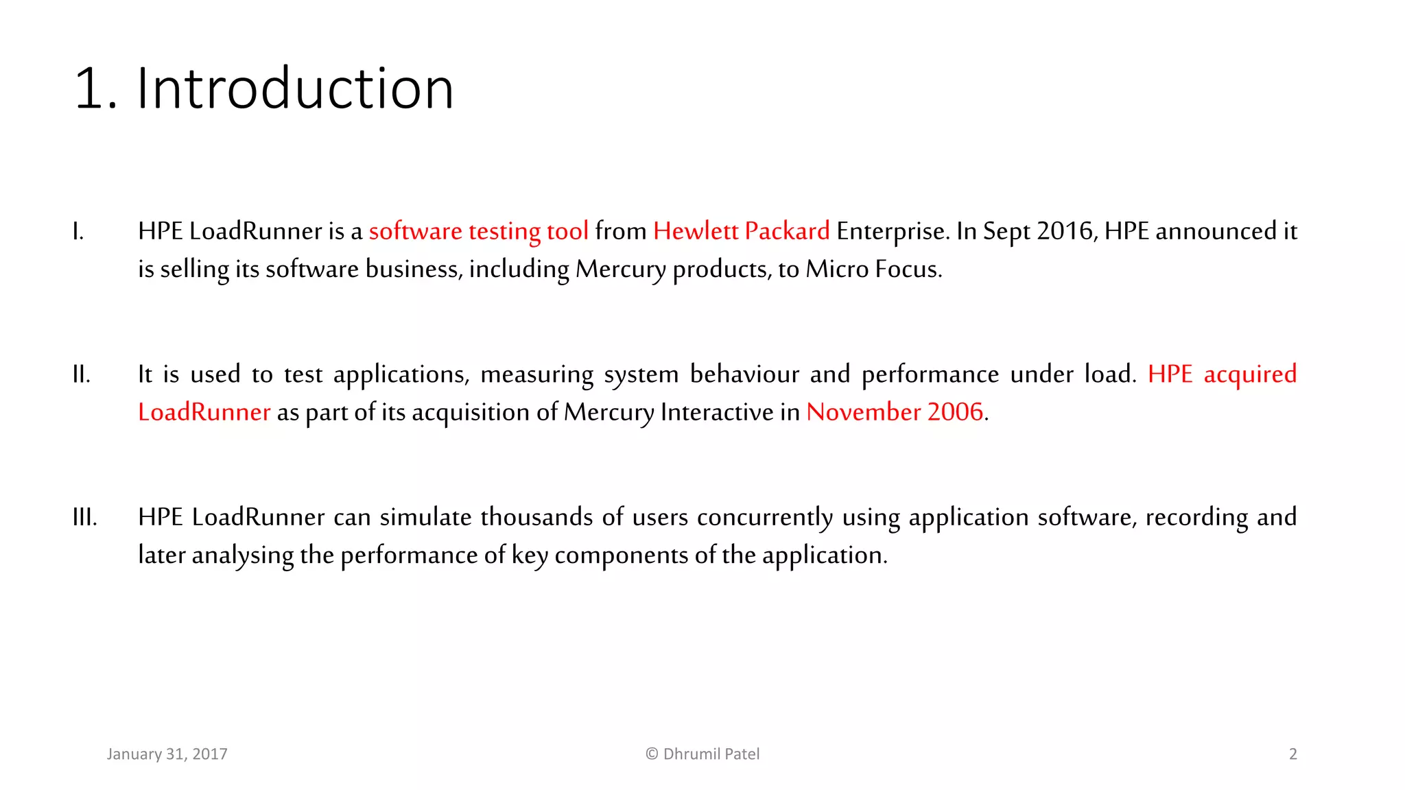 HP LoadRunner - What it is and How it works | PPTX